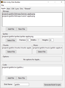 Project Builder – 8bit-Unity