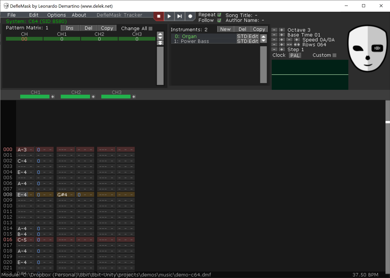 C64: DefleMask – 8bit-Unity